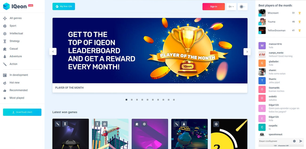 IQeon: PvP gaming platform which awards you crypto for playing | Product Hunt