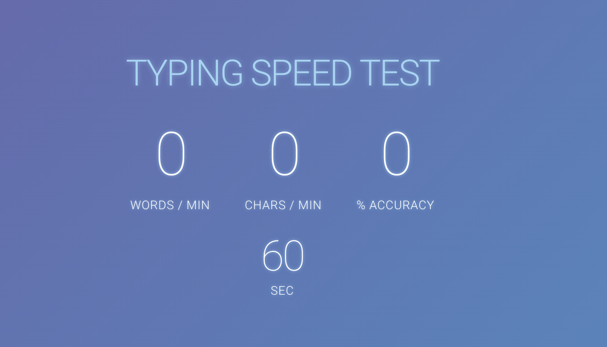 Typing Speed Test