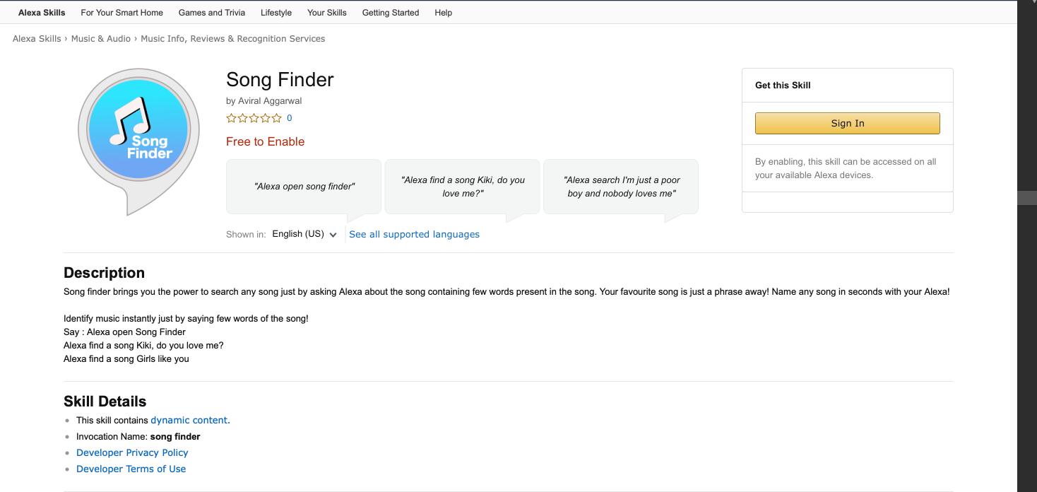 Song Finder: Alexa's Shazam to find songs just by saying few words ...