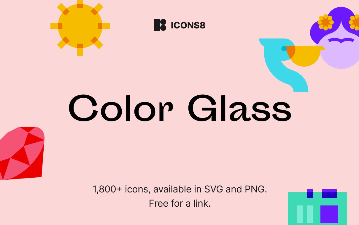 Color Glass Icons by Icons8 : p/icons8 | Product Hunt