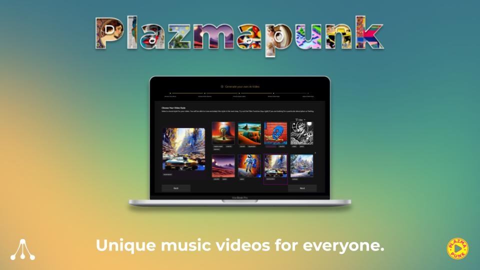 Plazmapunk: Unique music videos for everyone. Powered by generative A.I. | Product Hunt