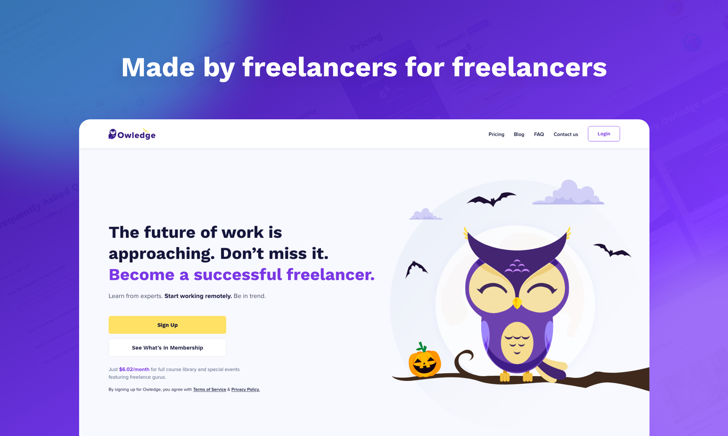 Owledge: Handy tools for freelancers, solopreneurs & small teams. | Product Hunt