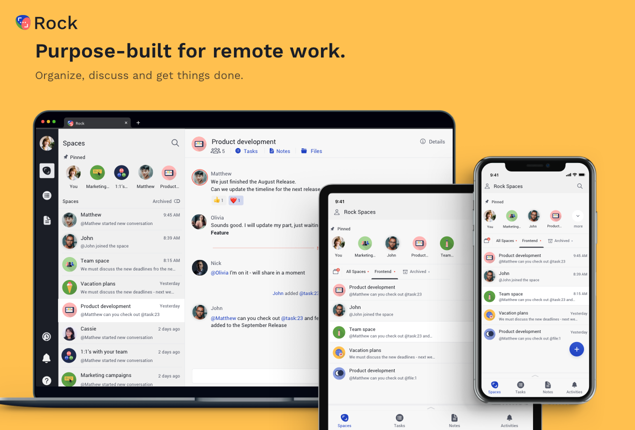 Rock - Stop slacking, start rocking | Product Hunt