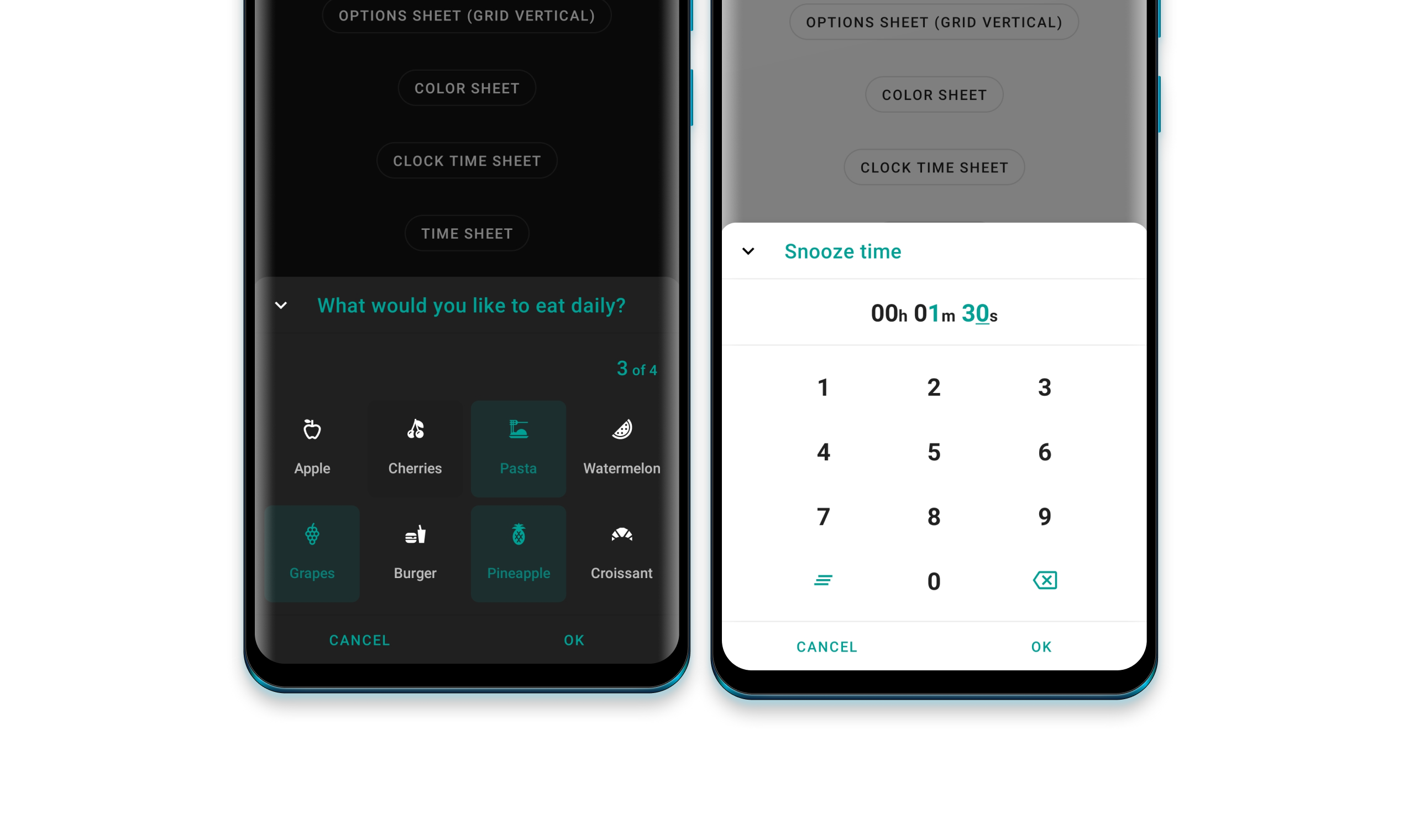 Android Bottom Sheets Library : Use a range of beautiful bottom sheets ...