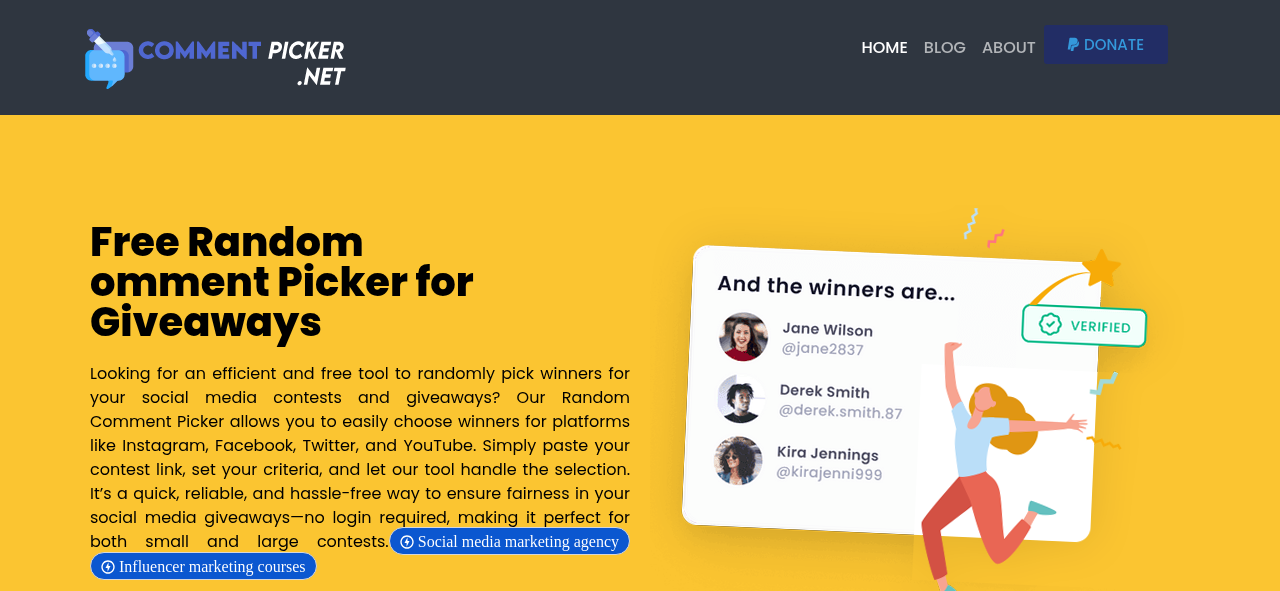 Comment Picker: Free Comment Picker - Facebook, Instagram, YouTube ...