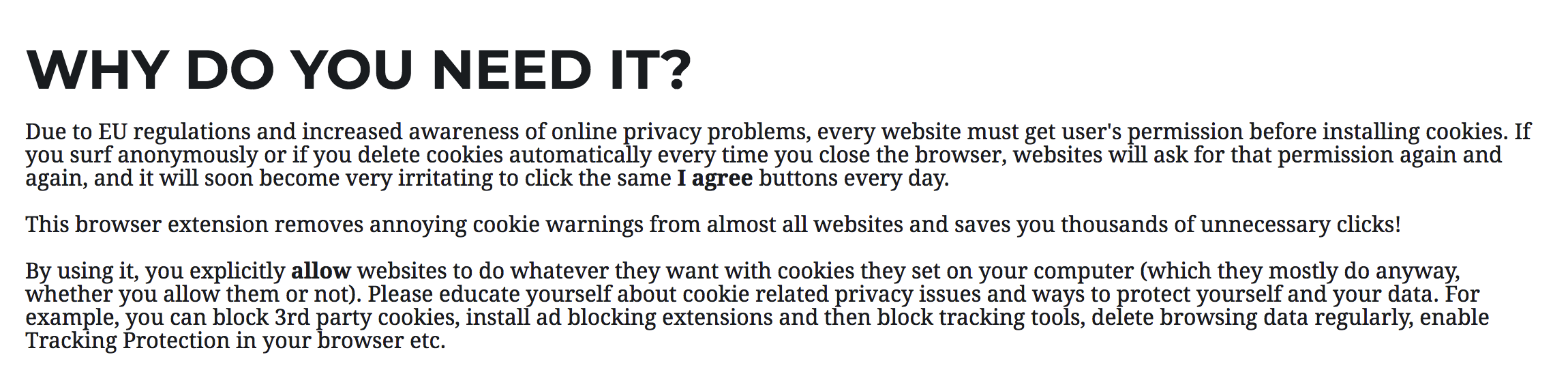 I Dont Care About Cookies: Get rid of cookie warnings from almost all ...