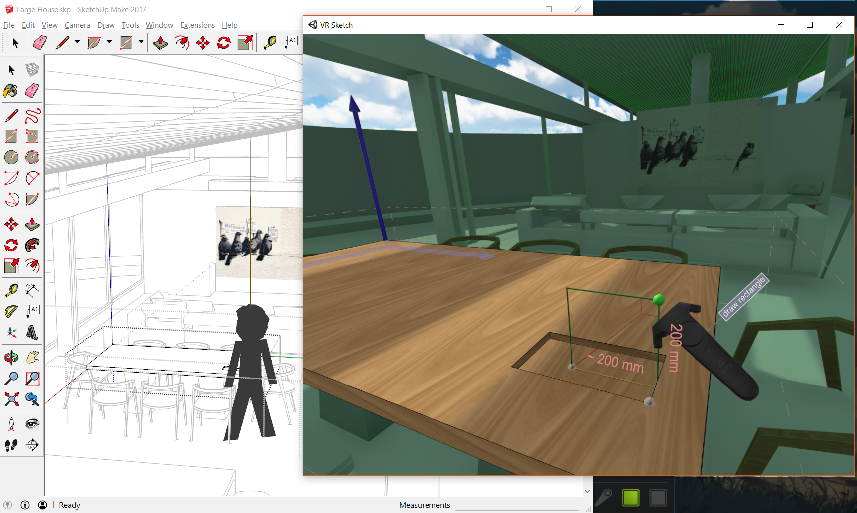 VR Sketch: Viewing and editing in virtual reality plugin for SketchUp ...