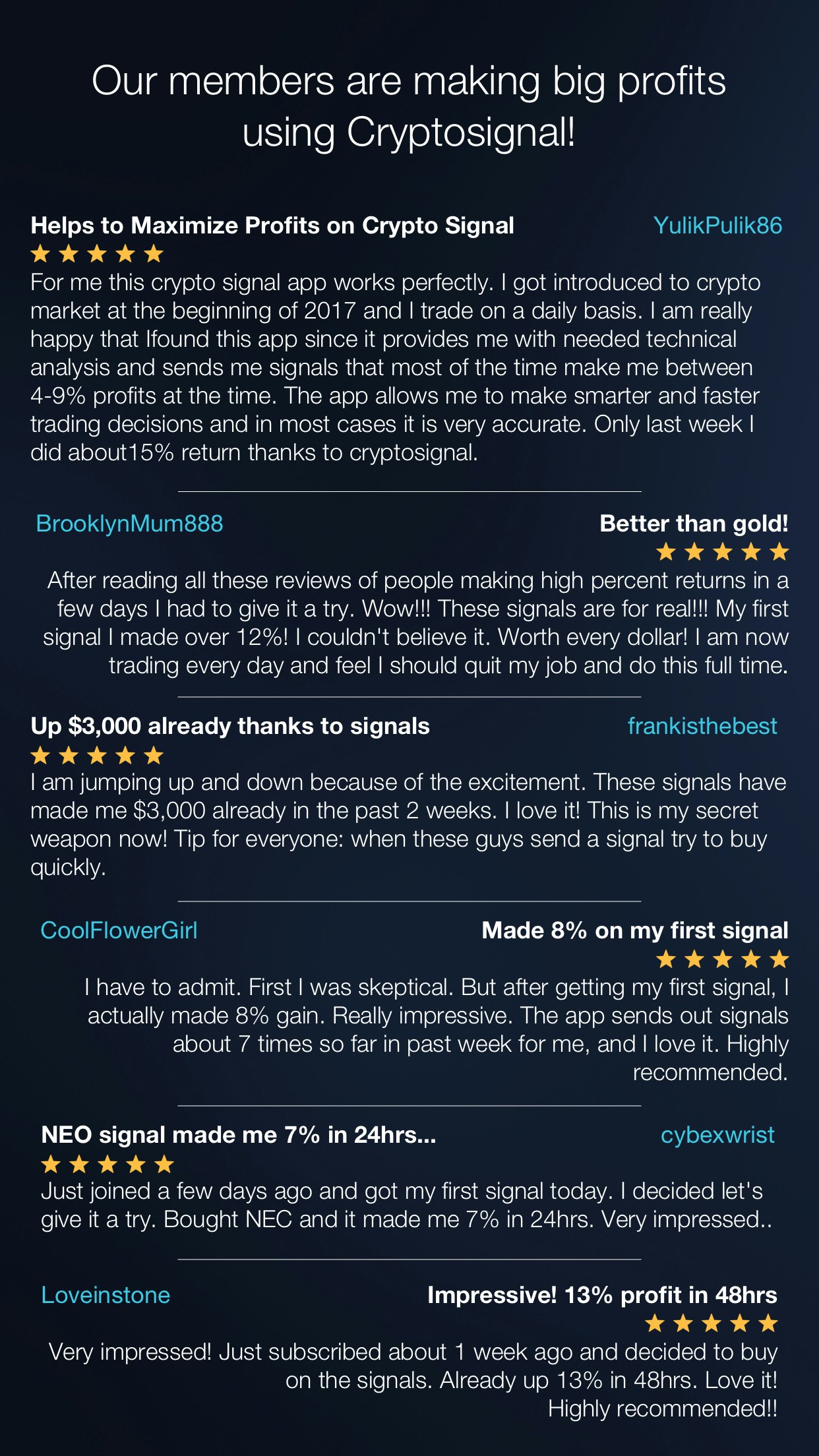 Cryptosignal: Crypto Signal Service & Trading Strategies | Product Hunt