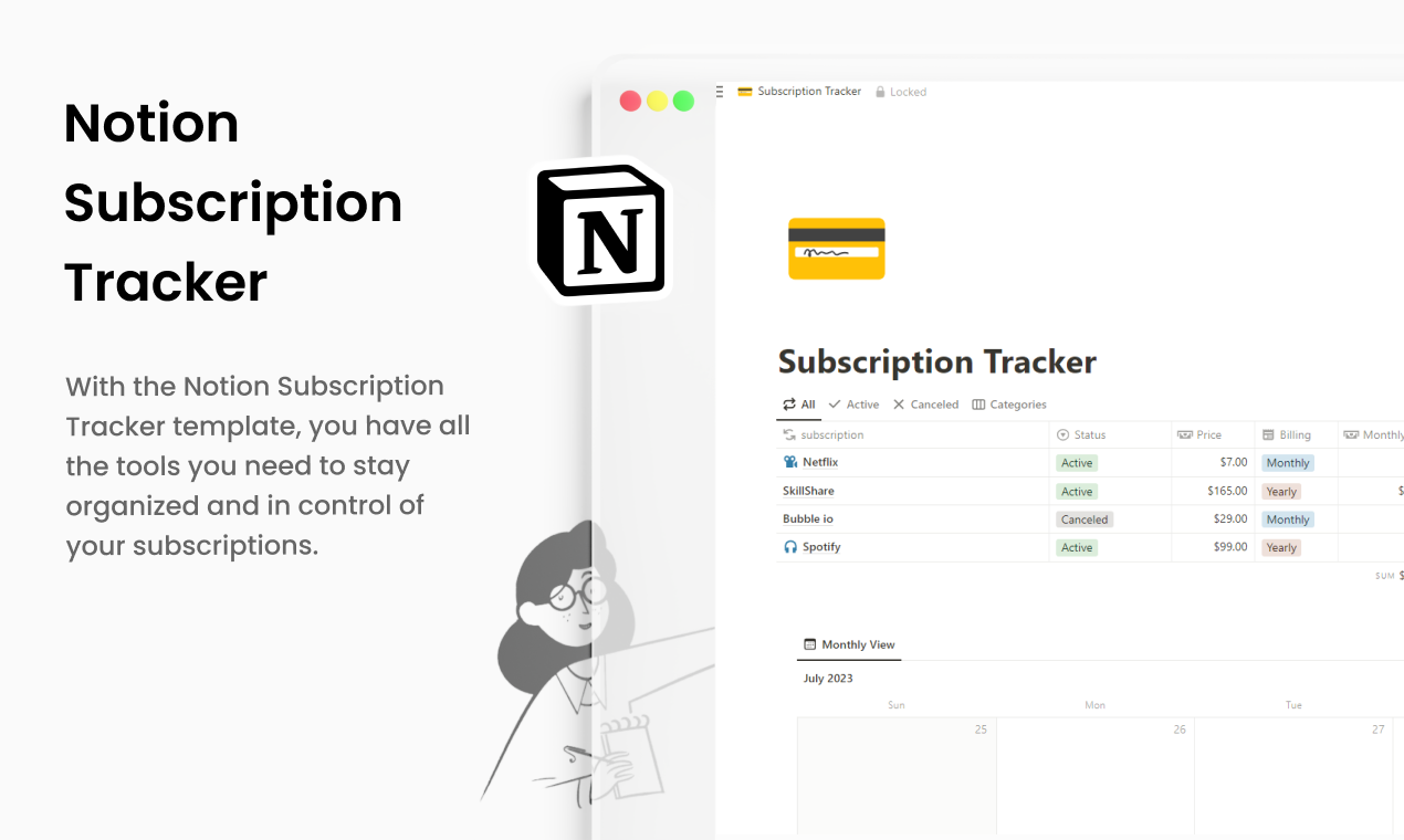 Notion Ultimate Subscription Tracker: Manage all your subscriptions in one place. | Product Hunt