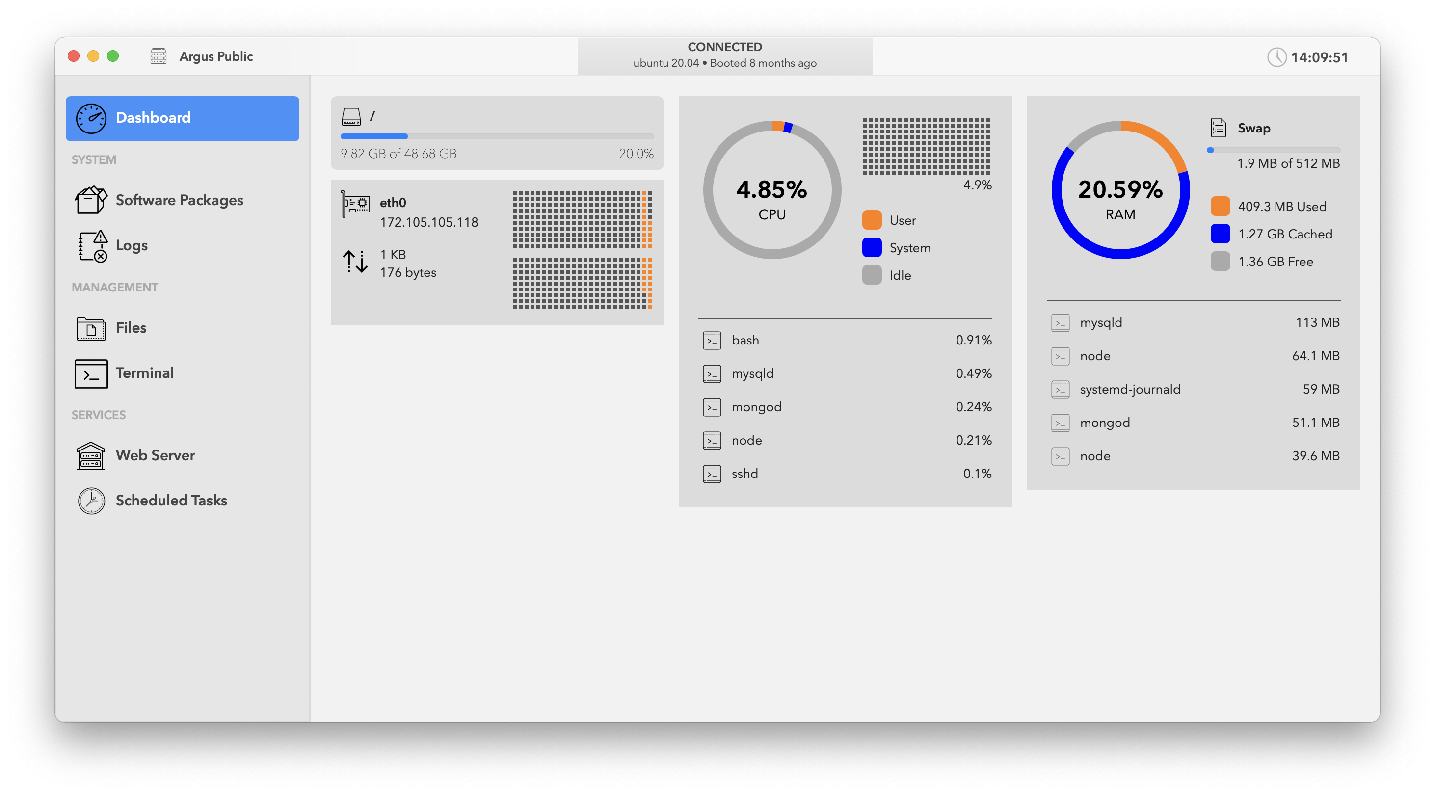 Argus Menu: A free, handy monitor for your remote Linux machines ...