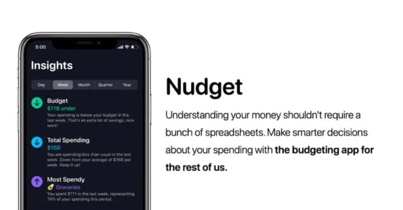 Nudget: The budgeting app for the rest of us | Product Hunt