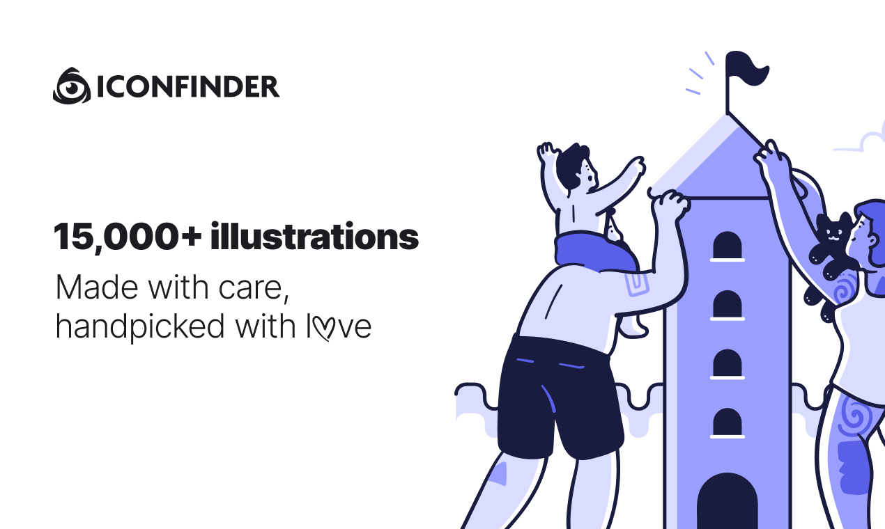 Illustrations by Iconfinder - Add character to your website, app or ...