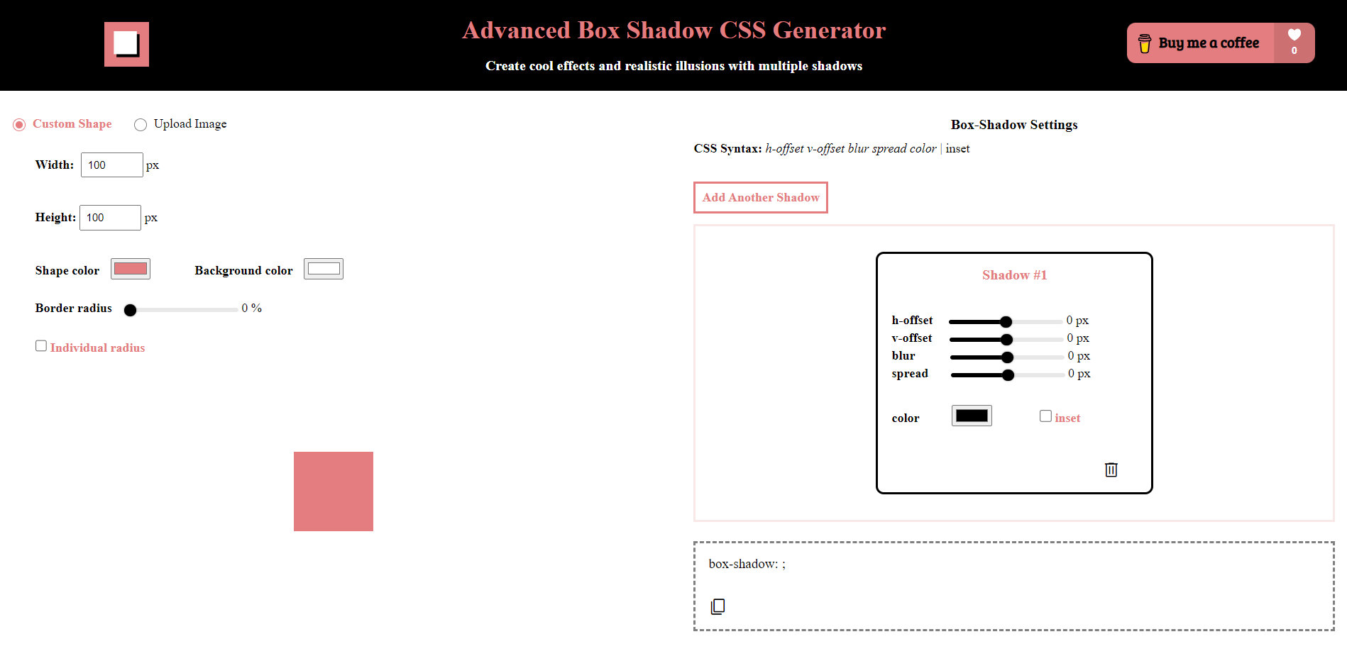 Advanced Box Shadow CSS Generator: Create cool and realistic effects ...