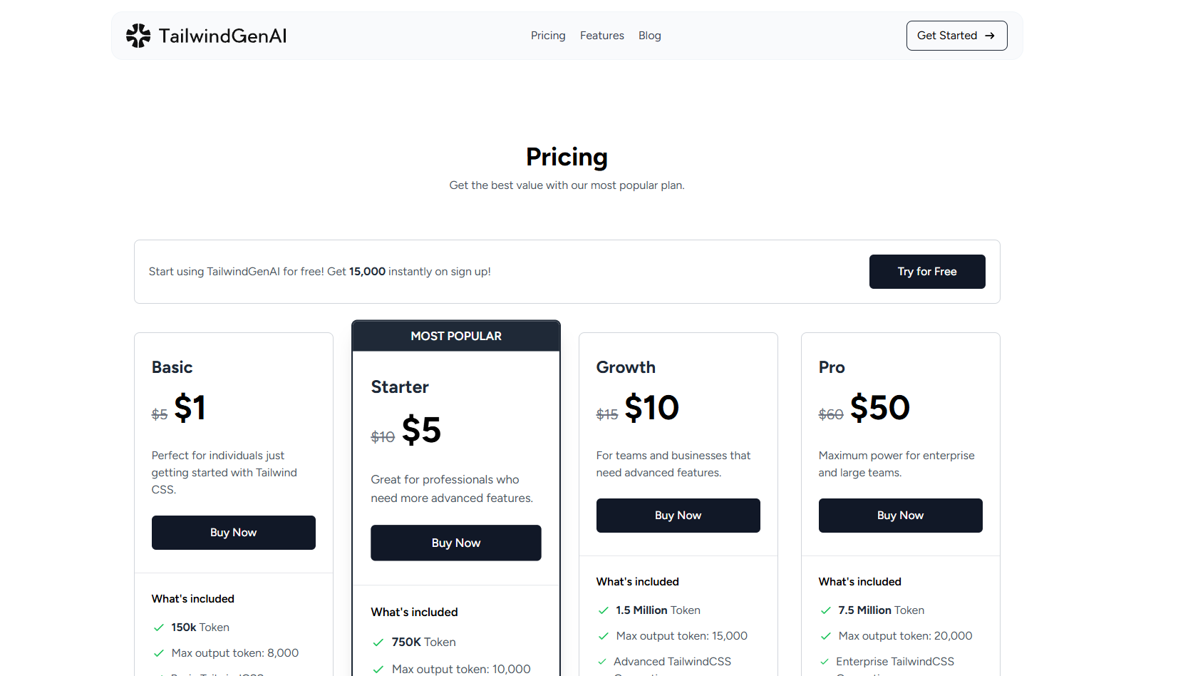 TailwindGenAI: AI Tailwind CSS Generator | Live preview | Product Hunt