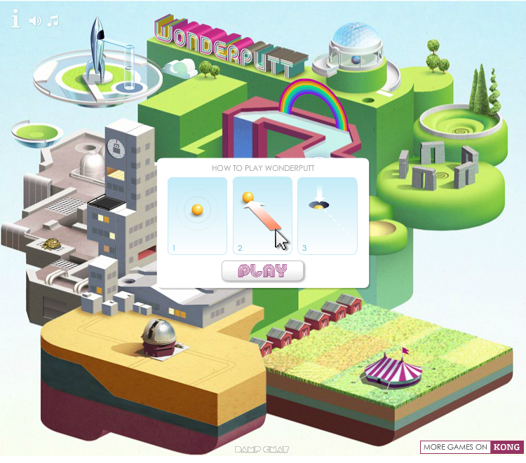 Wonderputt: Creative and elegant mini golf game playing with ...