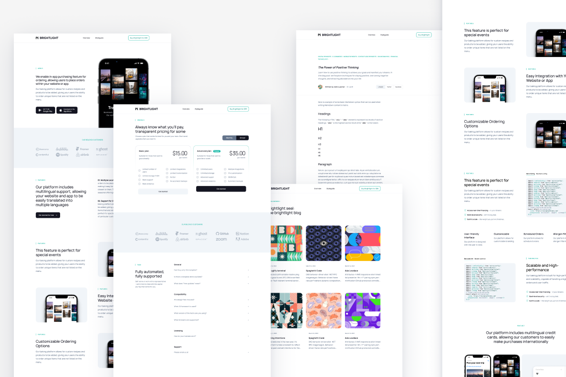 Brightlight: An clean multipage theme made with Astro, Tailwind CSS & MDX | Product Hunt